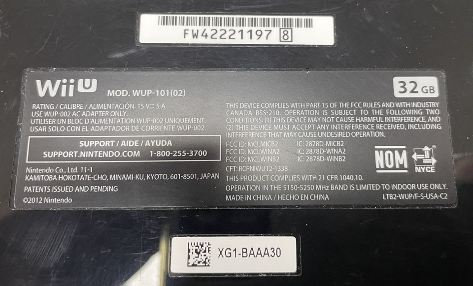 Wii U - Incomplete, but parts tested and functional | eBay