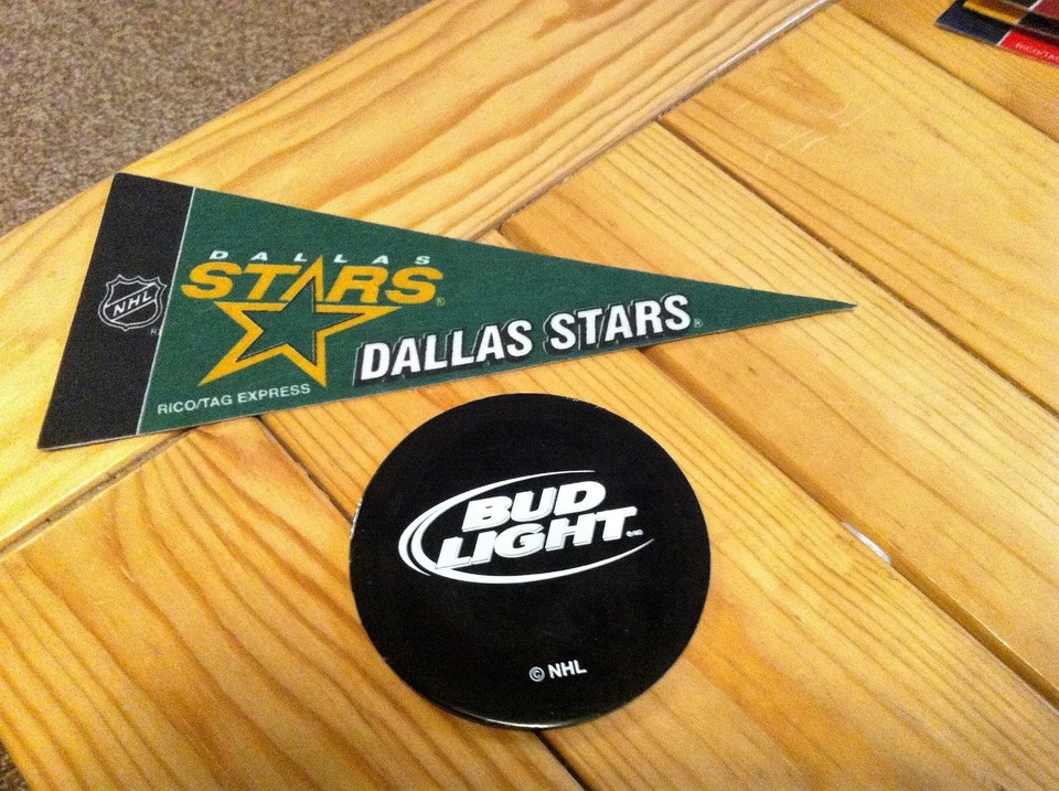 DALLAS STARS MINI PENNANT & BUD LIGHT STARS RUBBER COASTER | eBay