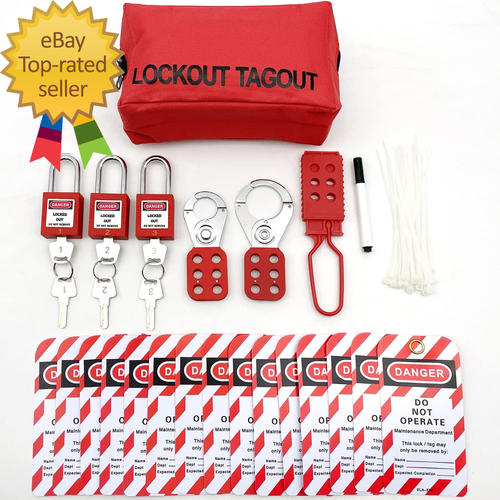 Lockout Tagout Kit Electrical Loto Group Lockout Hasps Lockout Tags ...