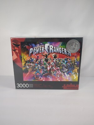 Sealed AQUARIUS SABAN'S POWER RANGERS 3000 PIECES Jigsaw Puzzle 32"x45 ...