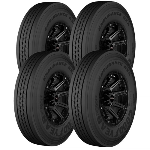 (QTY 4) 275/70R22.5 Goodyear Endurance RSA 148/145L Load Range J Tires ...