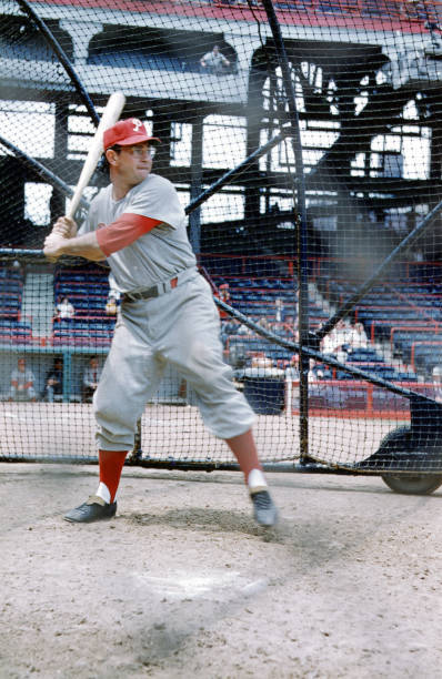 Del Ennis Of The Philadelphia Phillies 1955 Old Baseball Photo | eBay ...