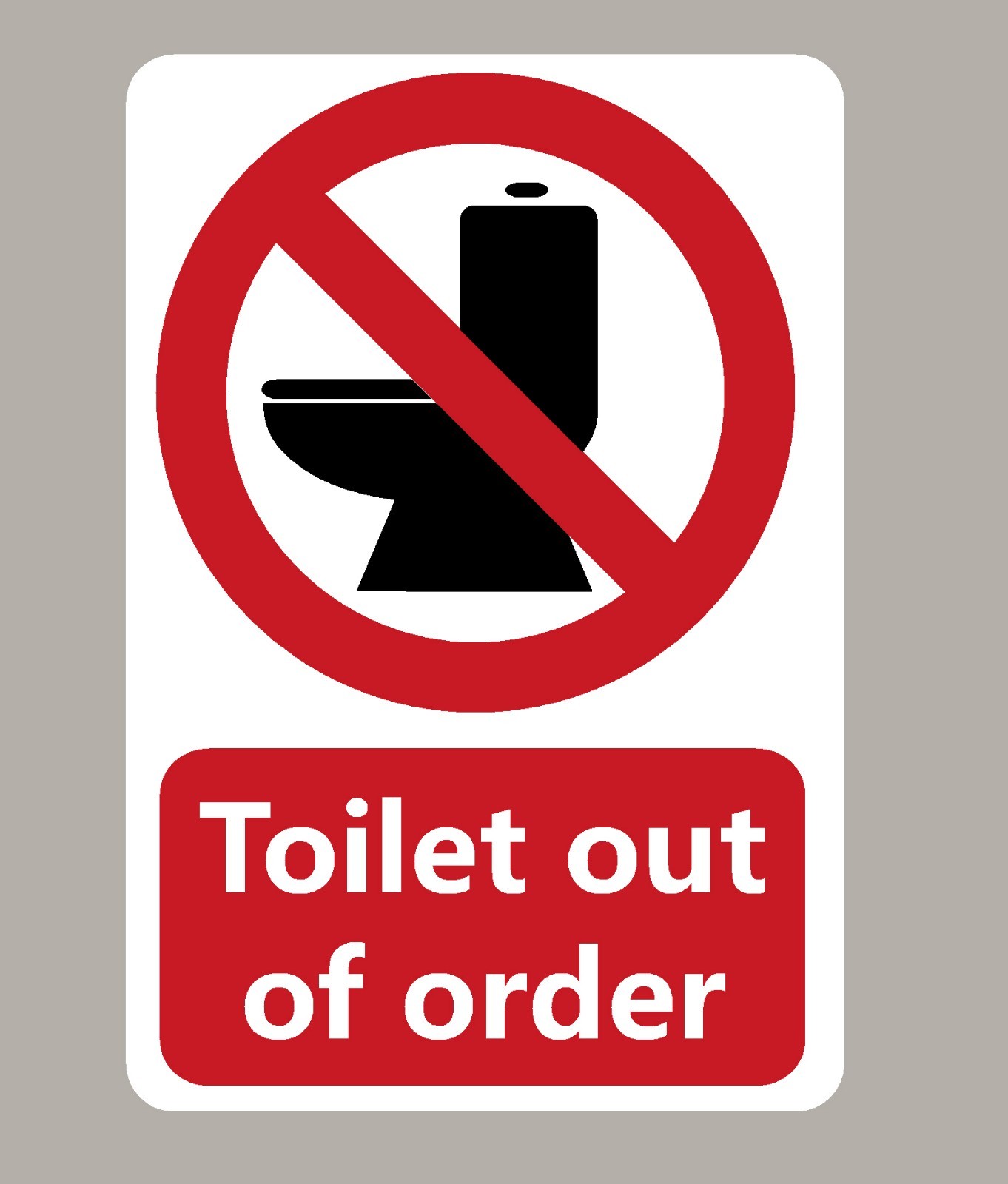 2 X TOILET OUT OF ORDER STICKERS SIGNS | eBay UK