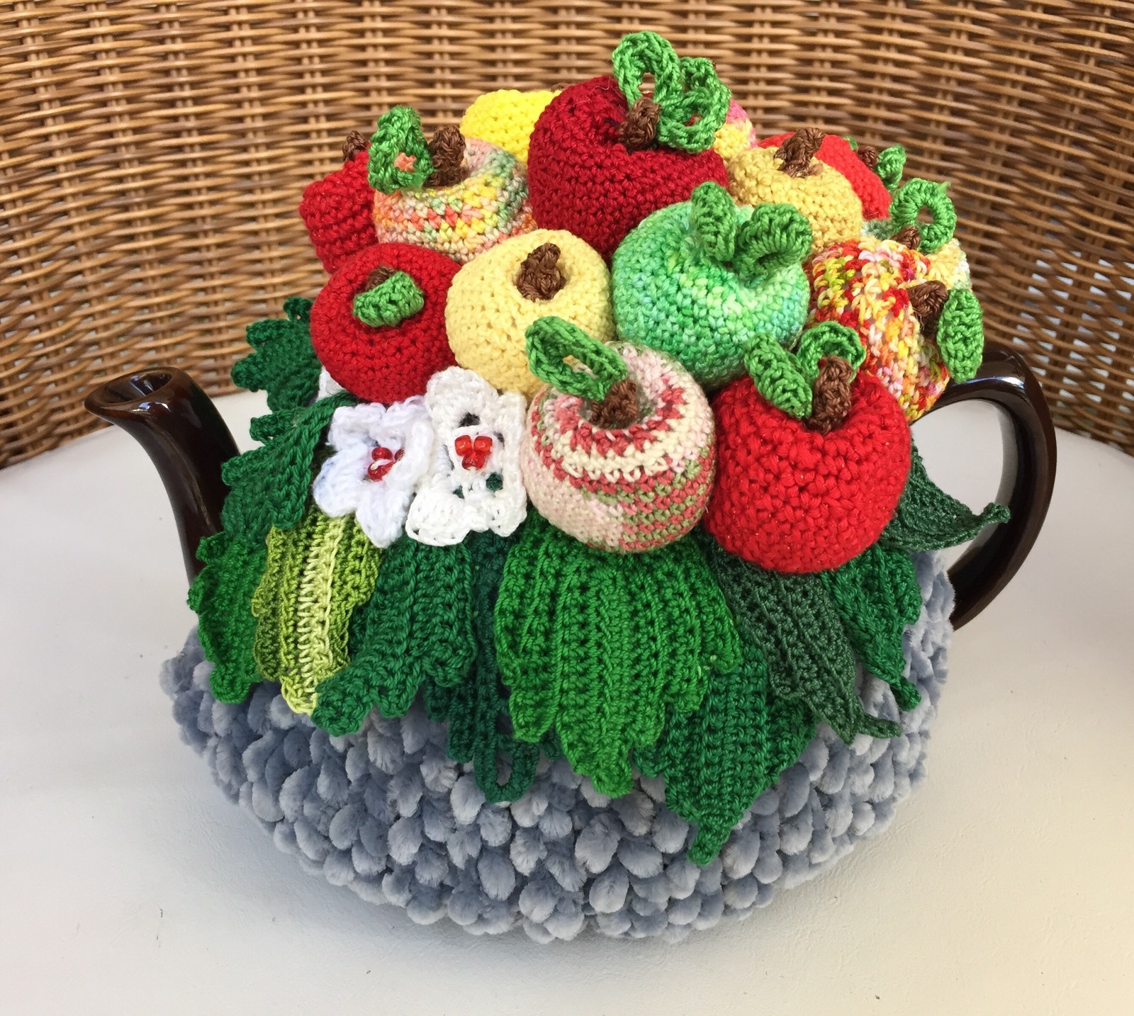 NEW Handmade Tea Cozy Apple Paradise For Up To 6 Cups From Ukrainian ...
