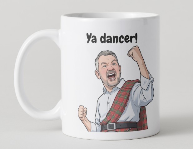 Scottish Slang Mug - "Ya Dancer!" - Add Some Cheeky Charm to Your Brew ...