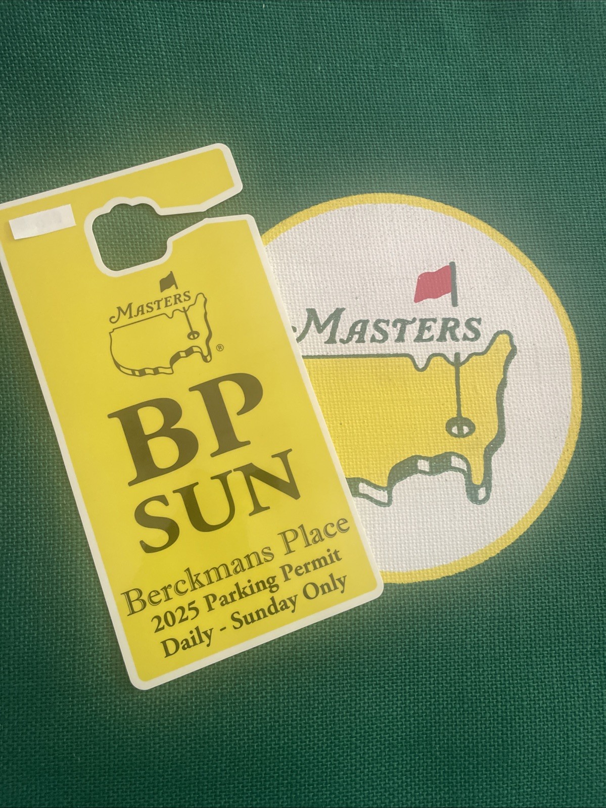 2025 Masters Berckmans Sunday Parking Pass Augusta National !!! | eBay