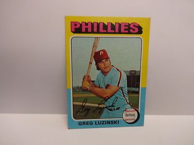 1975 Topps Baseball Greg Luzinski Philadelphia Phillies Card #630 | eBay