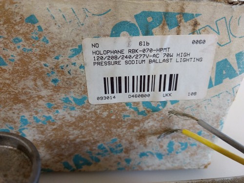 Holophane RBK-070-HPMT 120/208/240/277V-AC 70W High Pressure Sodium Ballast kit | eBay