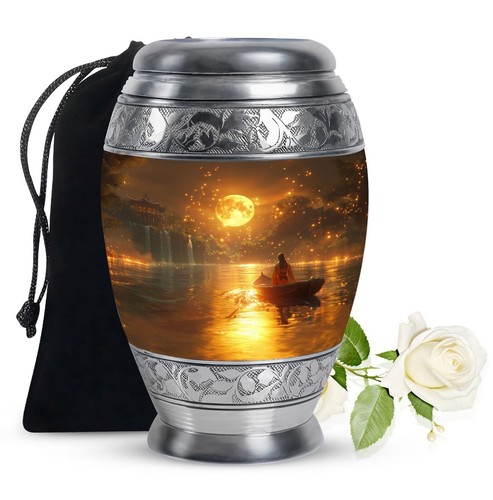Lunar Memorial Cremation Urns, Urns For Cremation Ashes Mother, 10 Inch ...