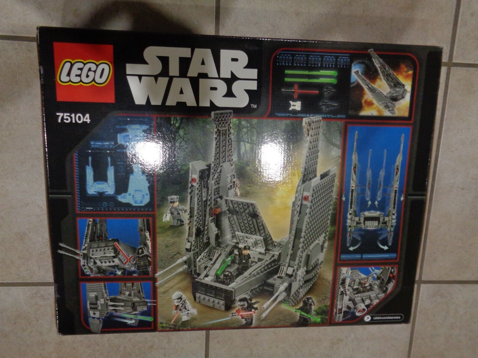 LEGO 75104 Star Wars Kylo Ren's Command Shuttle 1004 Pcs Retired Set ...