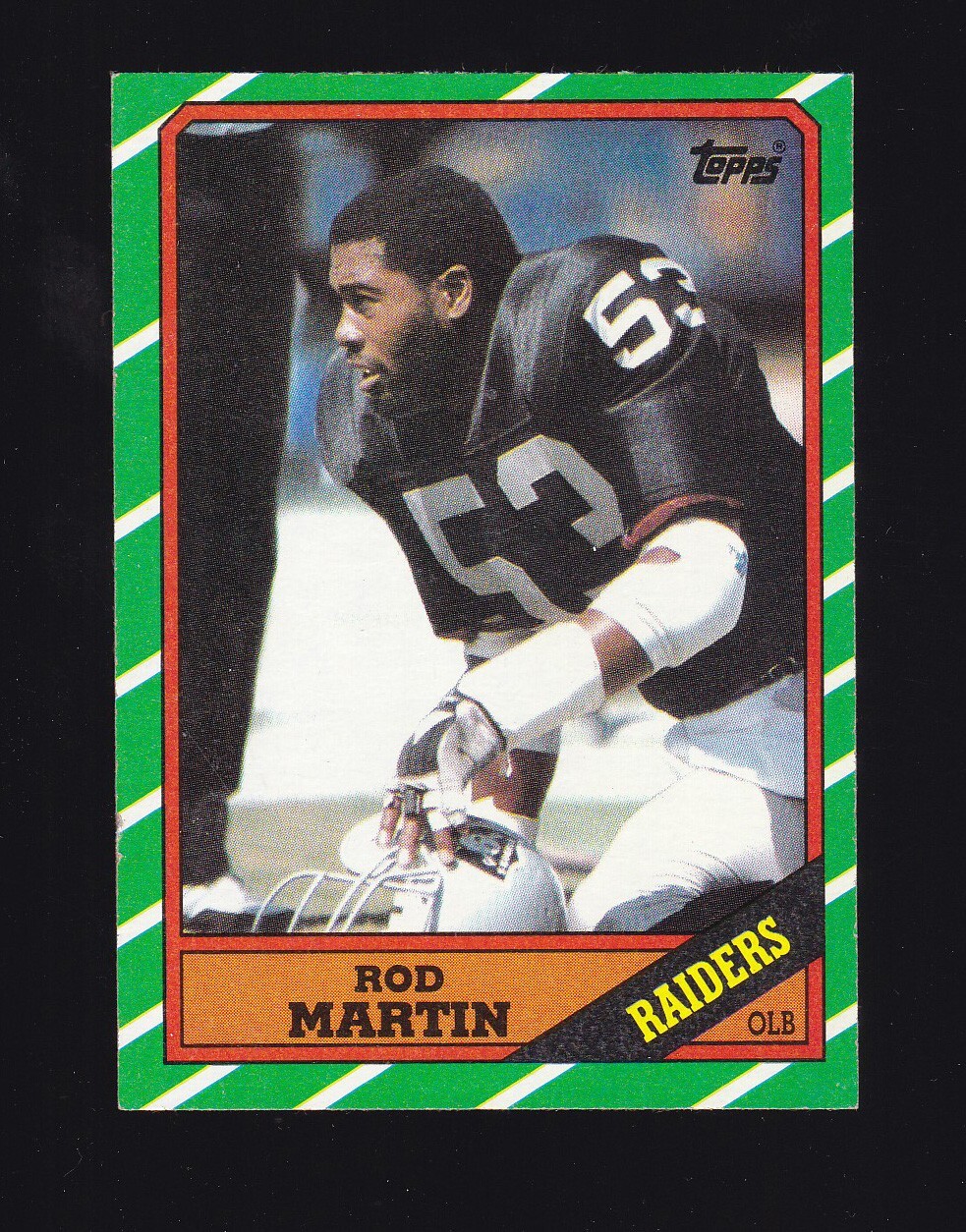 1986 Topps Rod Martin #71 Los Angeles Raiders | eBay