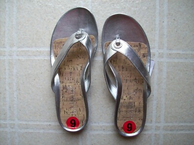 Ralph Lauren Kira Silver Sandals Size 6 - New/Tags | eBay