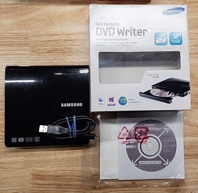 Samsung Portable DVD Writer Model SE-208 USB PC Mac RW Windows macOS | eBay