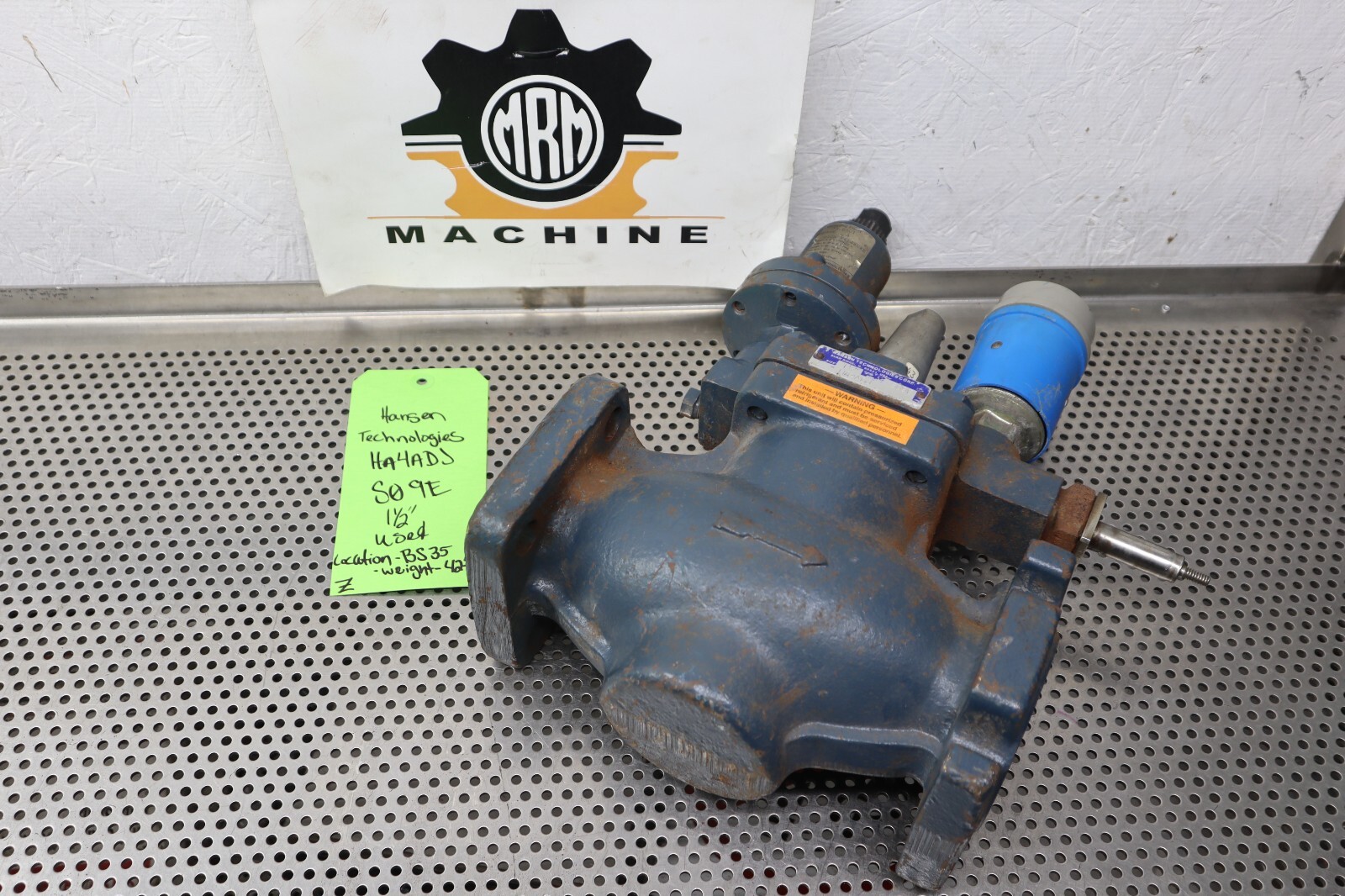 HANSEN HA4ADJ 1-1/2" Pressure Regulator Used With Warranty See All ...