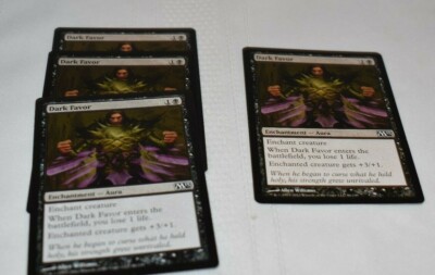 MTG card: 4x Dark Favor, Black Common Enchantment from Magic 2013 | eBay
