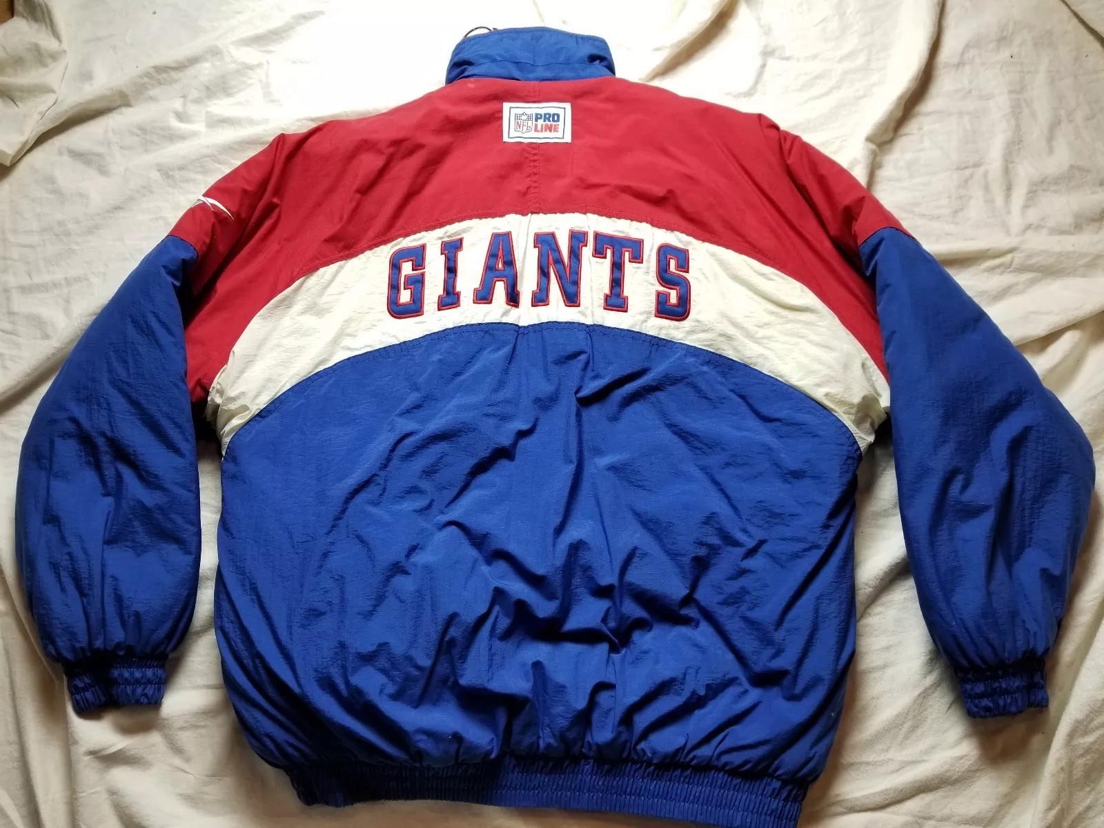 Vintage New York Giants Reebok Authentic NFL Pro Line Puffer Jacket Size Large | eBay