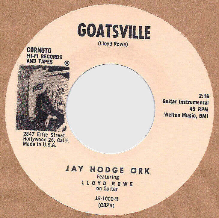 BLUES/R&B: JAMES HODGE ORK Goatsville/MECIE JENKINS - Come Back CORNUTO ...
