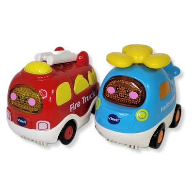 Vtech Go Go Smart Wheels Cars Helicopter & Fire Truck Light and Sound ...