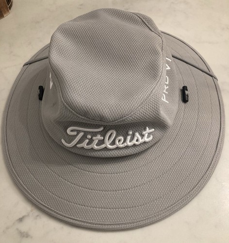 Titleist Golf Pro Bucket Hat Cap Mens Light Gray Pro V1 | eBay