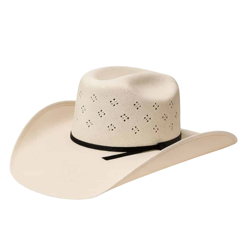 American Hat Company Vented Straw Western Hat 8120-2CBLK | eBay