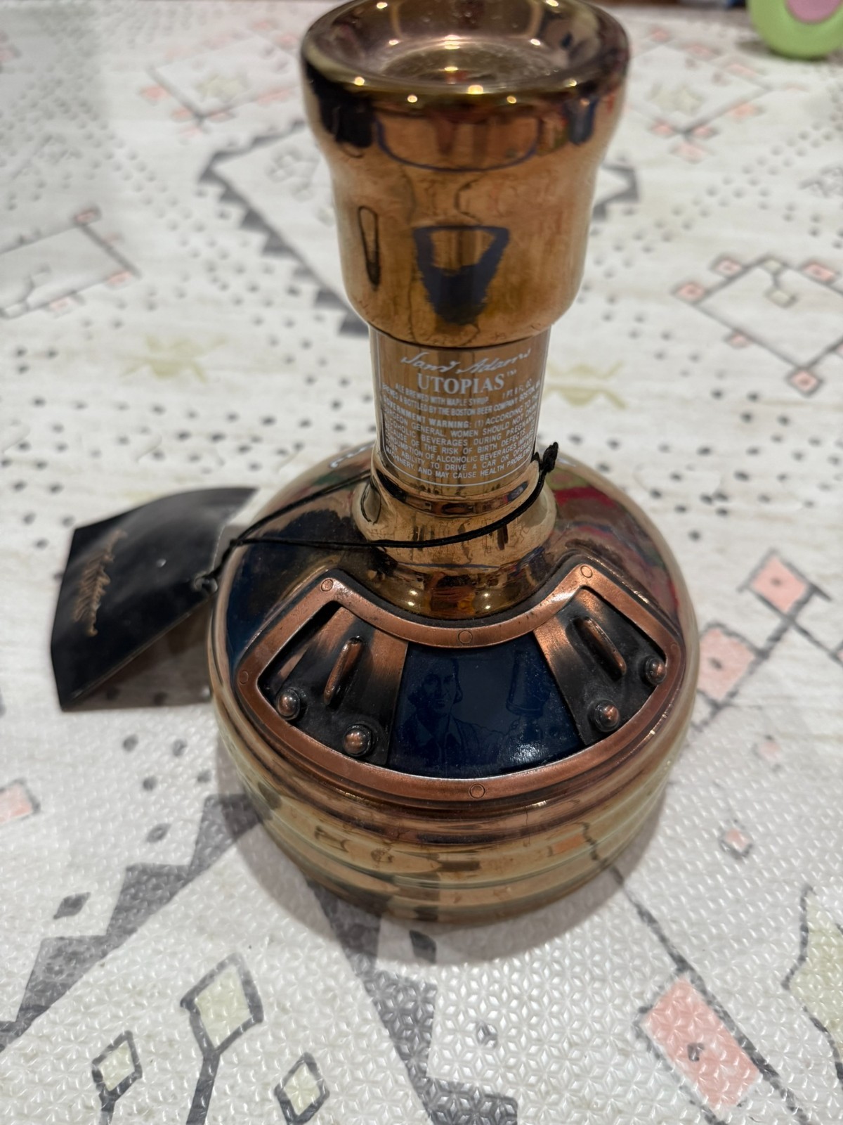 empty 2007 Sam Adams Utopias bottle with hangtag and glass, No Box | eBay