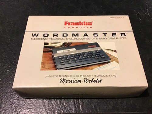 1988 WM-1000 Franklin Computer Wordmaster Merriam-Webster used vg ...