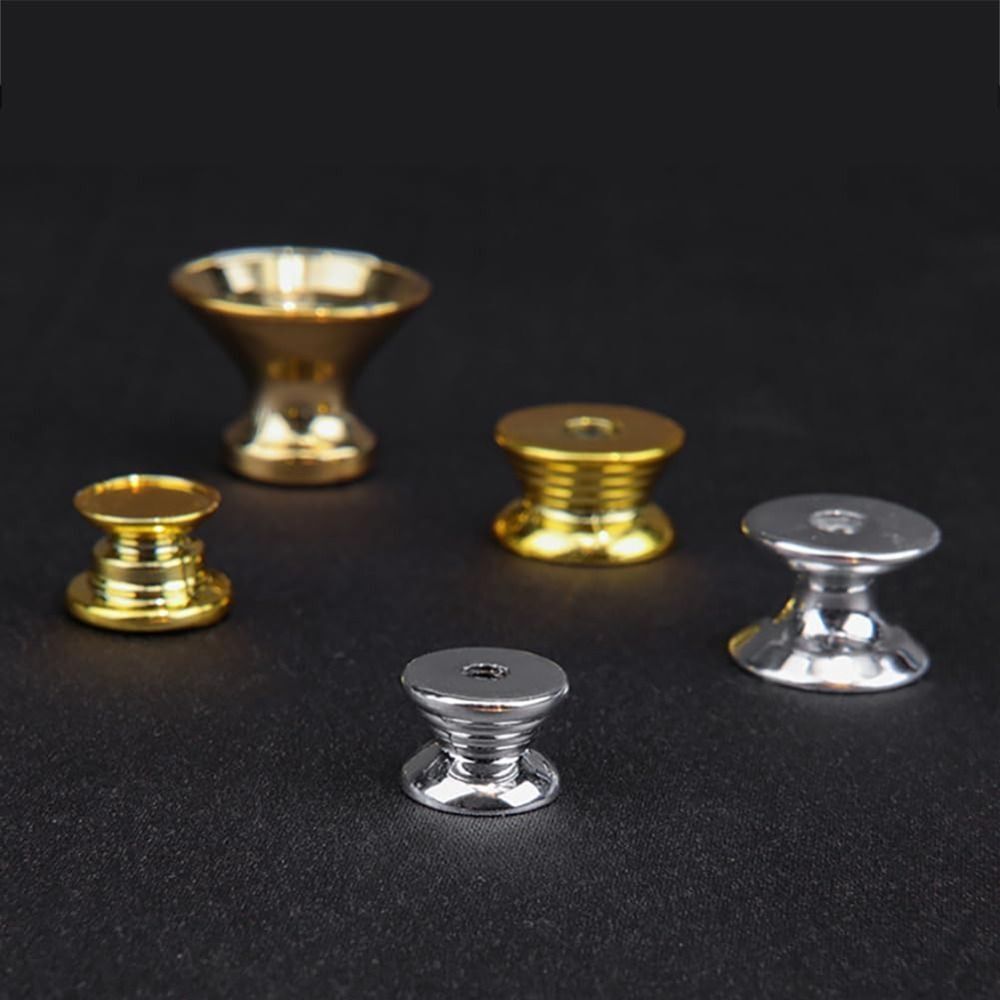 24PCS Silver Cabinet Knobs Alloy Metal Jewelry Box Handle Base Drawer ...