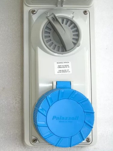 NEW LEWDEN PALAZZOLI PMRCD32/401SITT 32A IP67 ELECTRIC SOCKET TRIP ...