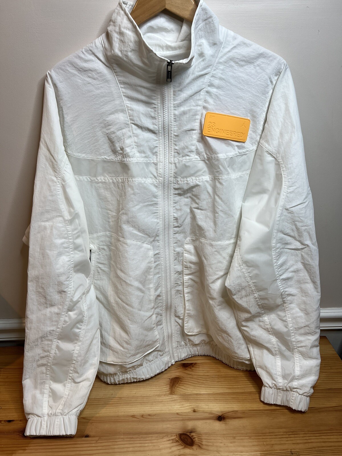 Nike Jordan 23 Engineered White Windbreaker Zipup Jac… - Gem