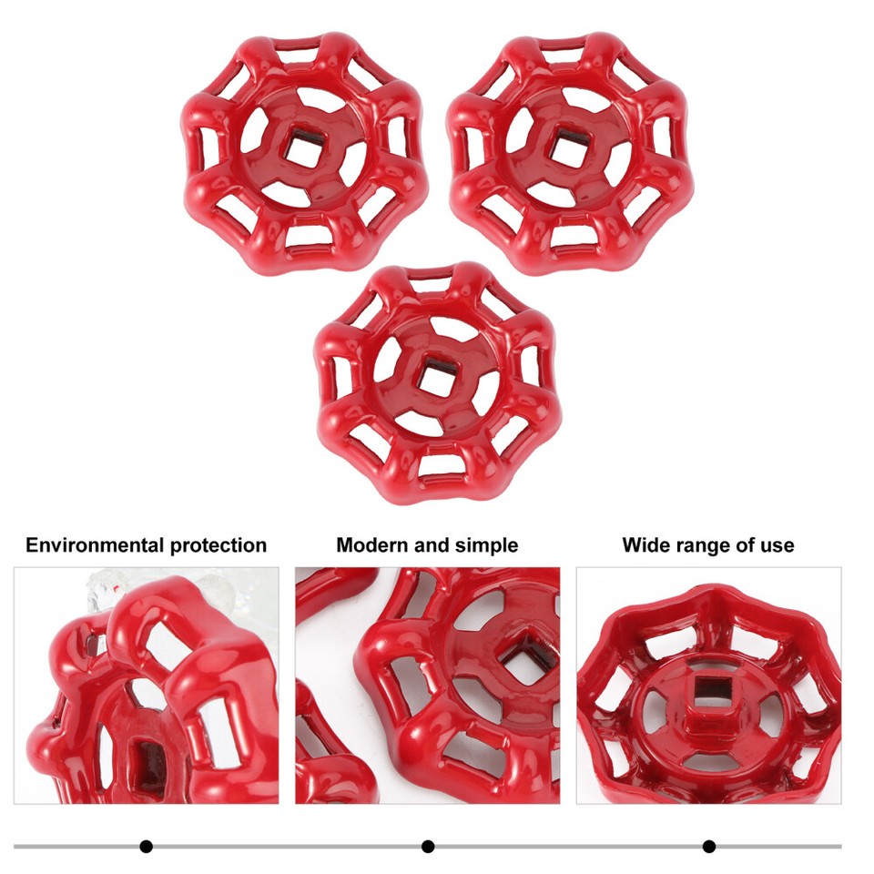 3pcs Cast Iron Handle Ball Hand Wheel Handles Replacement Metal Handle ...