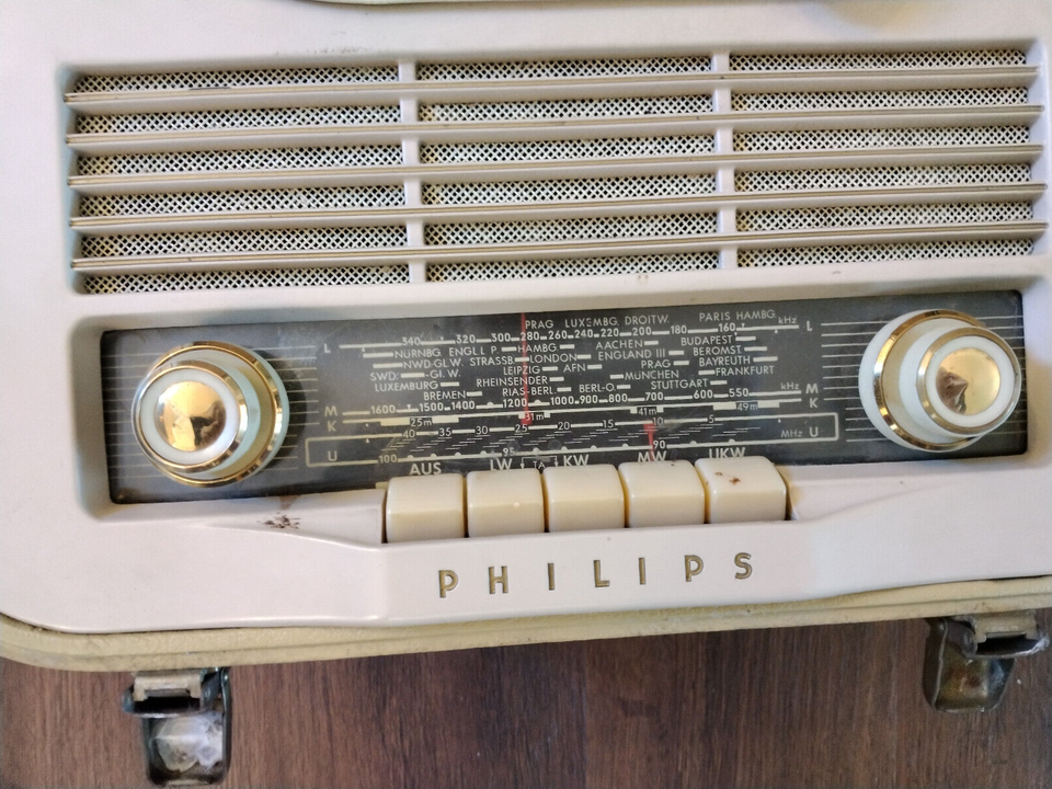 RARE PHILIPS RADIOGRAM HD 464A PORTABLE RADIO RECORD PLAYER 50S MCM ...