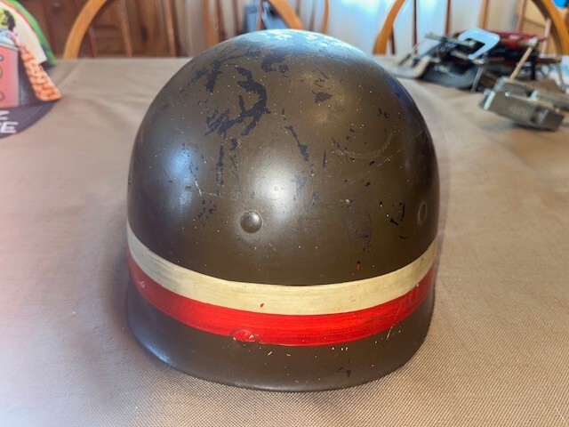 US Army MP Helmet Liner WWII ? Vietnam ? Iraq ? 728 th Military Police ...