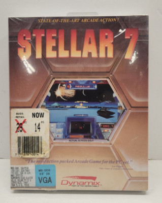 Stellar 7 PC, 1990, Dynamix FACTORY SEALED! - RARE! Arcade Game NOS ...