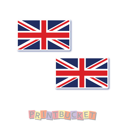 United Kingdom flag sticker 120mm twin pack quality water & fade proof ...