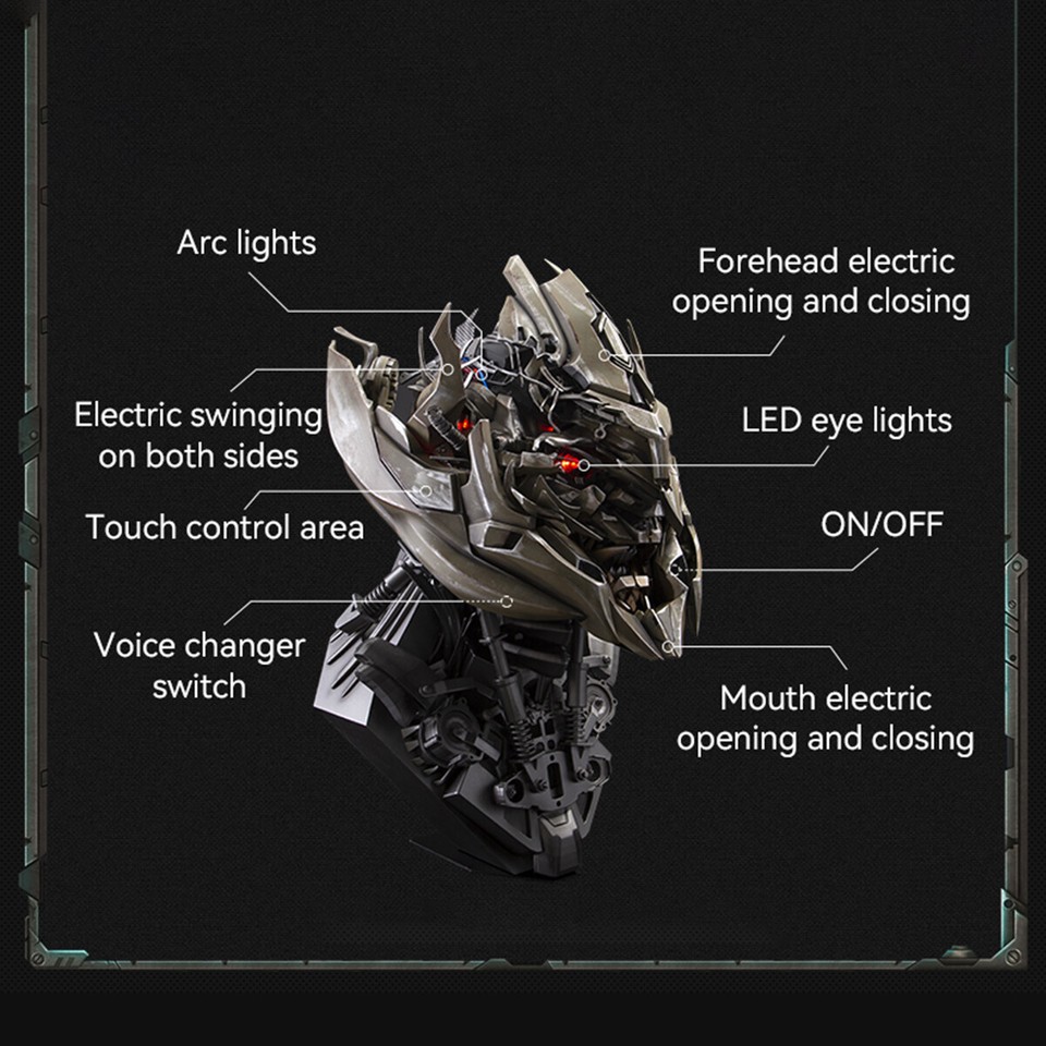 HiPlay Killerbody TRANSFORMER Megatron Wearable Helmet with Speaker ...
