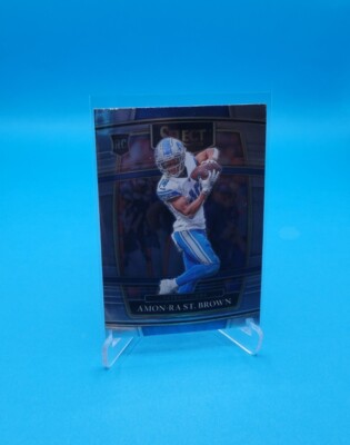 Amon Ra St Brown 2021 Panini Select Concourse Rookie Base 73 Detroit 6669