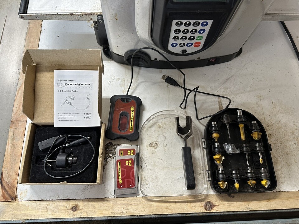 Craftsman Compucarve Computer Controlled Carving Machine + Accessories ...