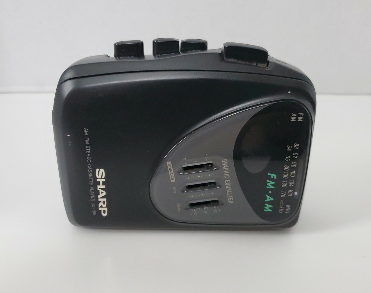 Sharp Walkman Cassette Player AM FM JC196 Graphic Equalizer SOLD AS IS ...