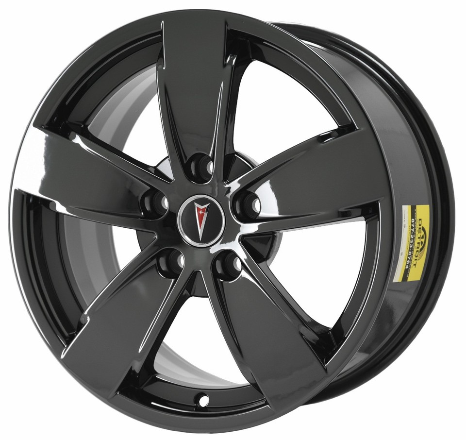17" PONTIAC GTO PVD BLACK CHROME-C WHEELS RIMS FACTORY OEM 6570 2004 ...