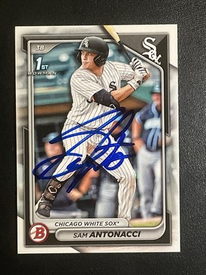 Sam Antonacci Signed Card 2024 1st Bowman In Person (IP) Autograph Auto ...