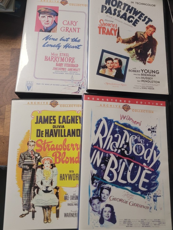 Lot Of 4 Warner Bros Archive Collection DVDs Strawberry Blonde ...