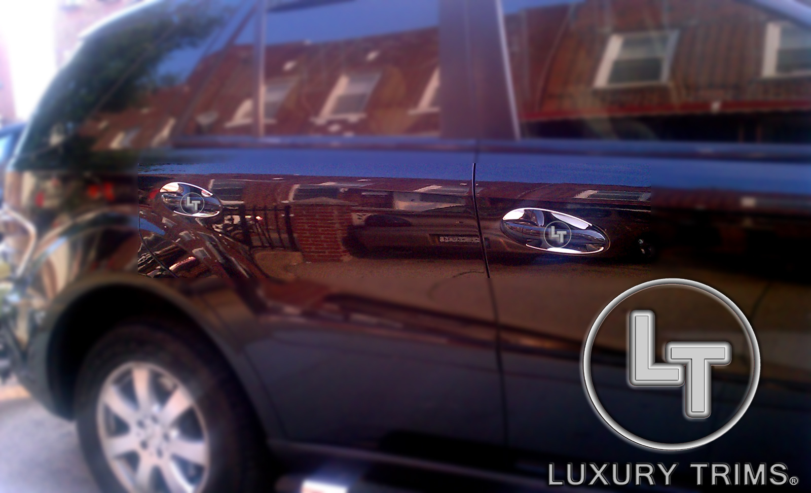 Mercedes ML W164 Chrome Door Handle Inserts by Luxury Trims 2006-2011 ...