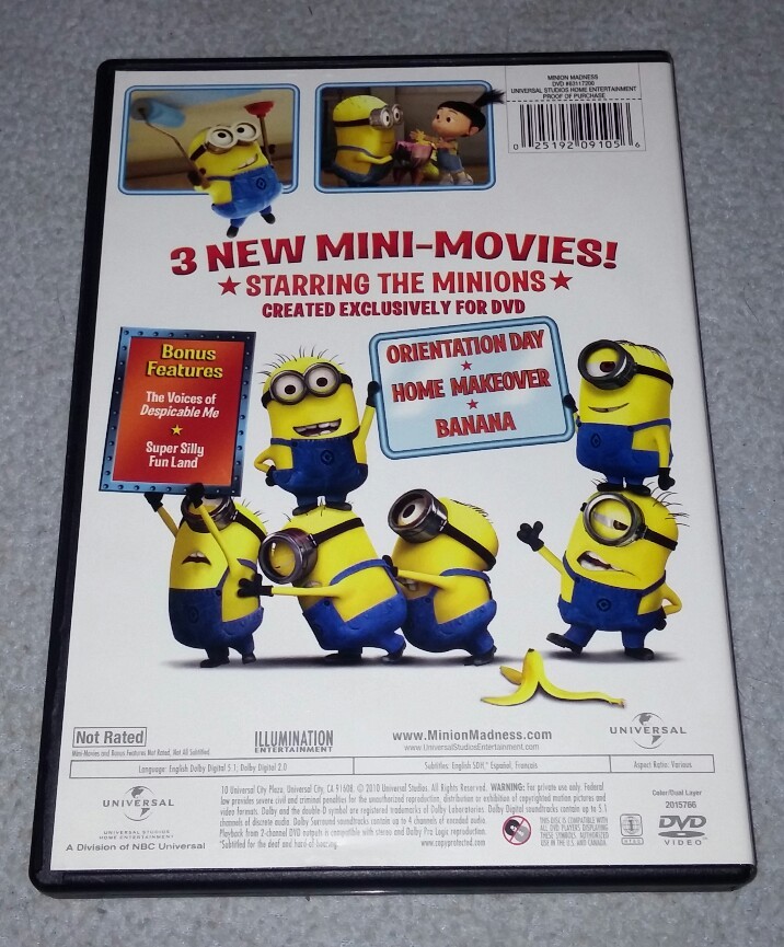 Despicable Me Presents: Minion Madness, 3 Mini Movies DVD 25192091056| eBay