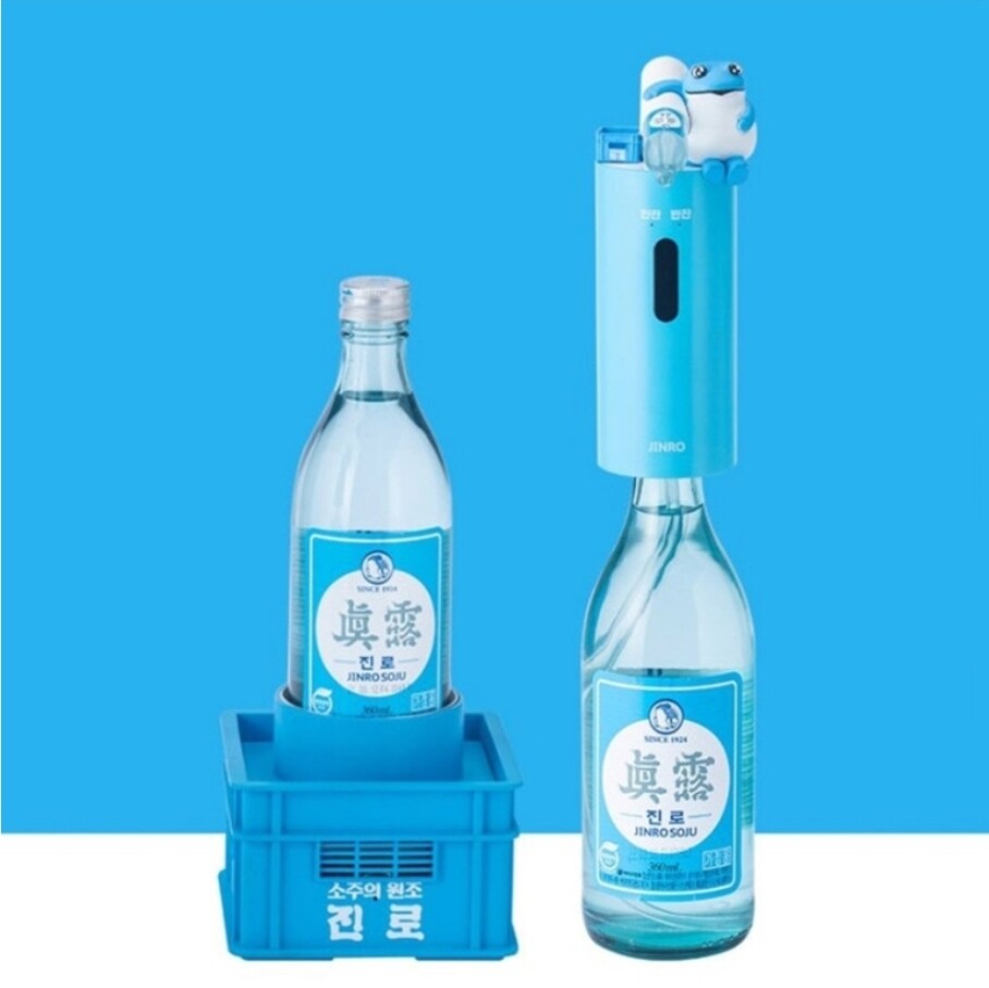 Hite Jinro Toad Frog Soju Automatic Dispenser Soju Cooler Holder + Free ...