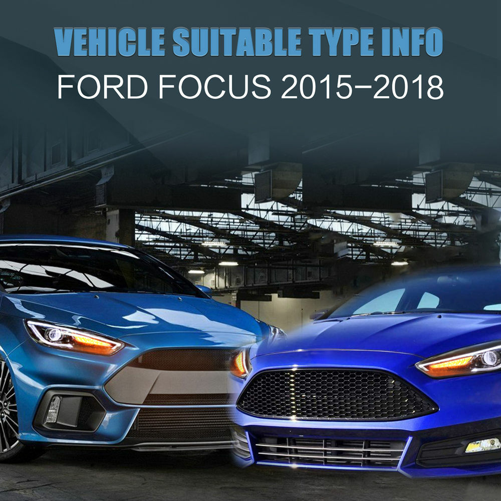 VLAND LED Headlights DRL For 2015-2017 2018 Ford Focus Sequential ...