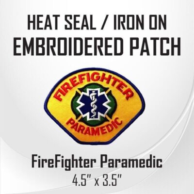 Firefighter Paramedic Embroidered Patch (4.5" x 3.5") | eBay