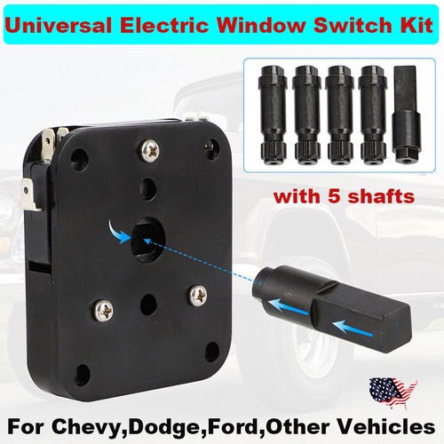 Universal Power Window Crank Handle Switch Kit - Manual to Electric ...