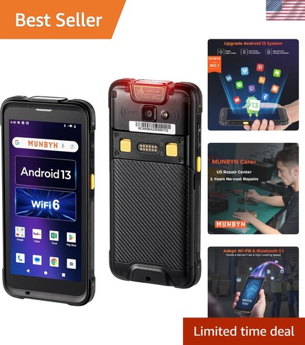 Compact Android 13 PDA with 5.5" Screen - Ideal Inventory Management ...