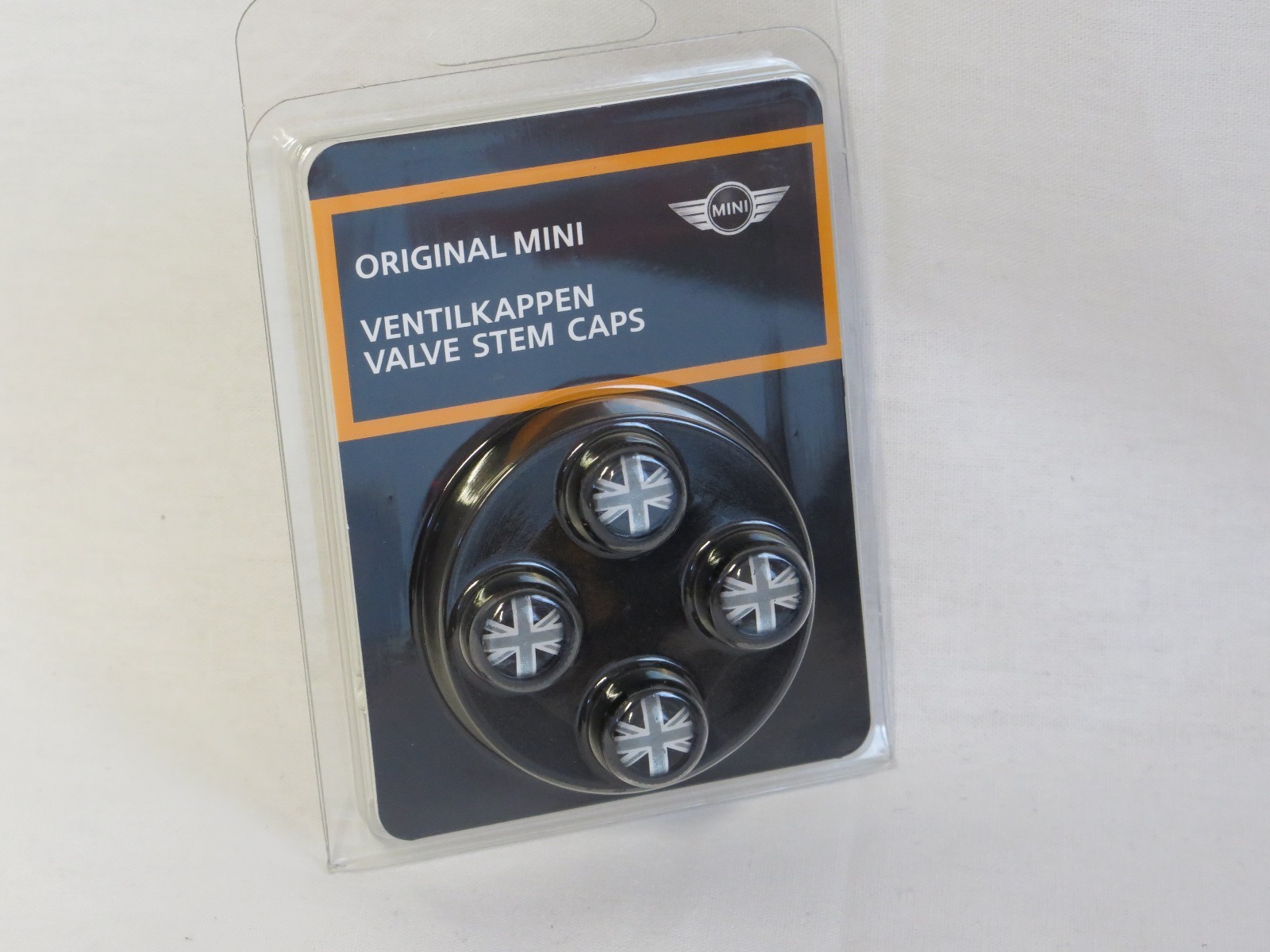OEM Mini Cooper Valve Stem Caps Black Jack w/ Black Edge 36112211235 | eBay