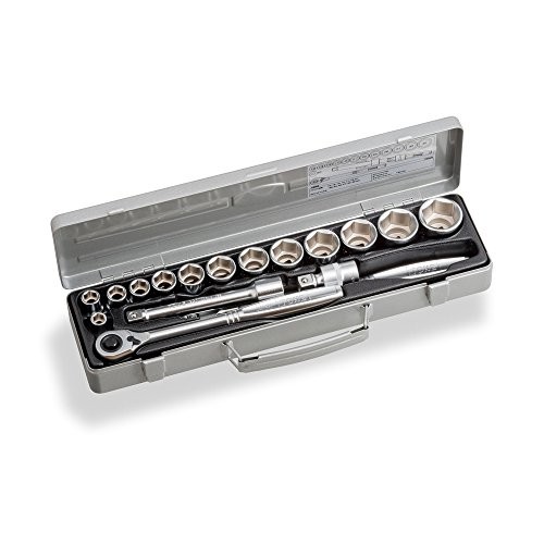 TONE Socket Wrench Set 760MS 1/2 Inch Drive Silver 17-Piece | eBay
